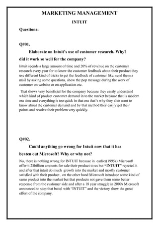 Case study of intuit | PDF