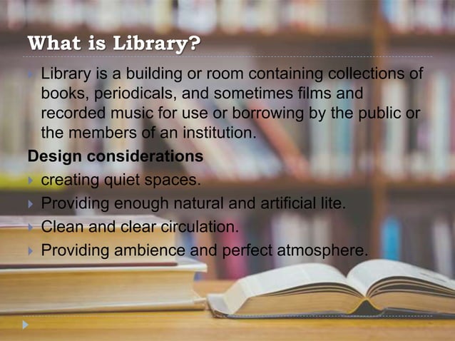 Case study of library | PPTX