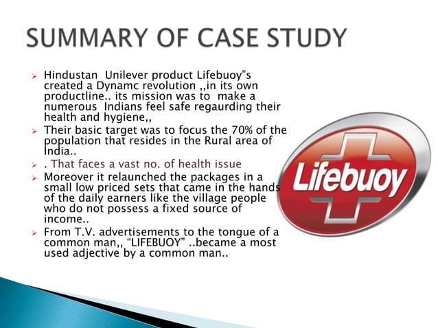 Case study of lifebuoy with hul introduction | PPT