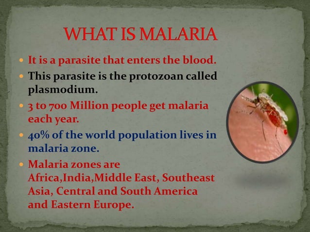 Case study of malaria | PPTX | Infectious Diseases | Diseases and ...