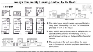 aryana hosuing by bv doshi a case study of neightbouhood | PPTX