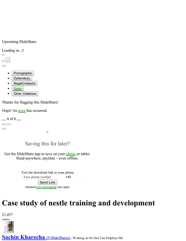 Case study of nestle training and development | PDF | Apprenticeships ...