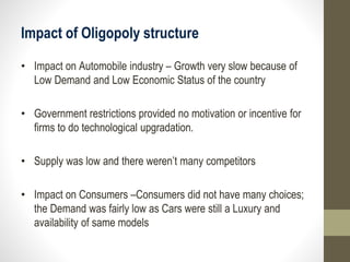 Case study of oligopoly on automobile industry | PPTX
