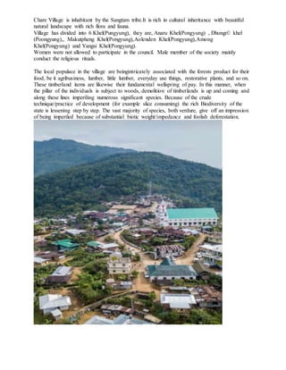 Case study of sangtam naga society chare village tuensang district of ...