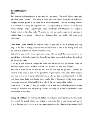Case study of sangtam naga society chare village tuensang district of ...