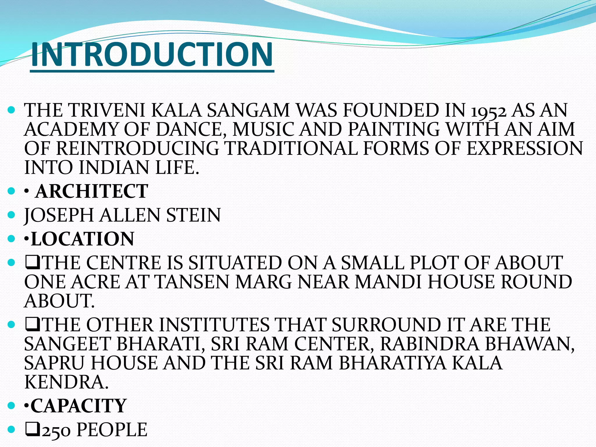 Case study of sri ram centre and triveni kala kendra | PDF