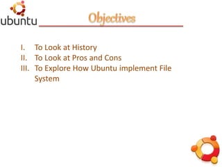 Ubuntu File System | PPTX