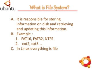 Ubuntu File System | PPTX