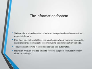 Case study of webvan - The extravagant rise and fall of Webvan | PPT