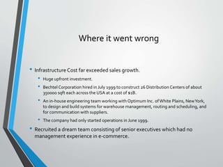 Case study of webvan - The extravagant rise and fall of Webvan | PPT