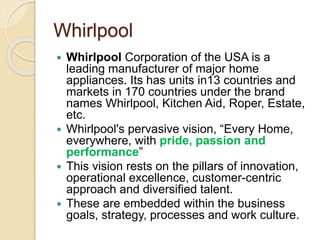 Case study of whirlpool quality management | PPTX