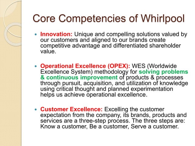 Case study of whirlpool quality management | PPTX