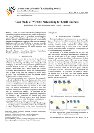 Case study of wireless networking for small business | PDF