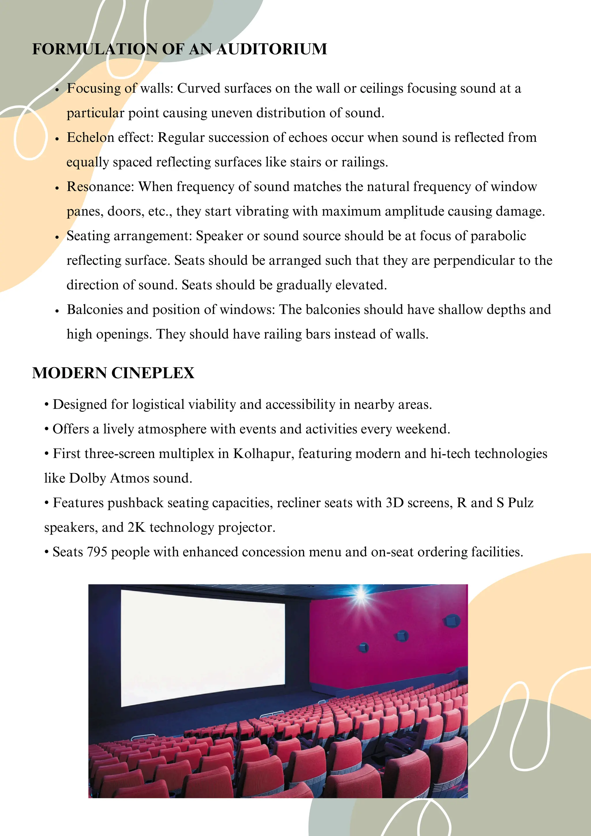 Case Study on good and bad acoustics in auditorium | PDF