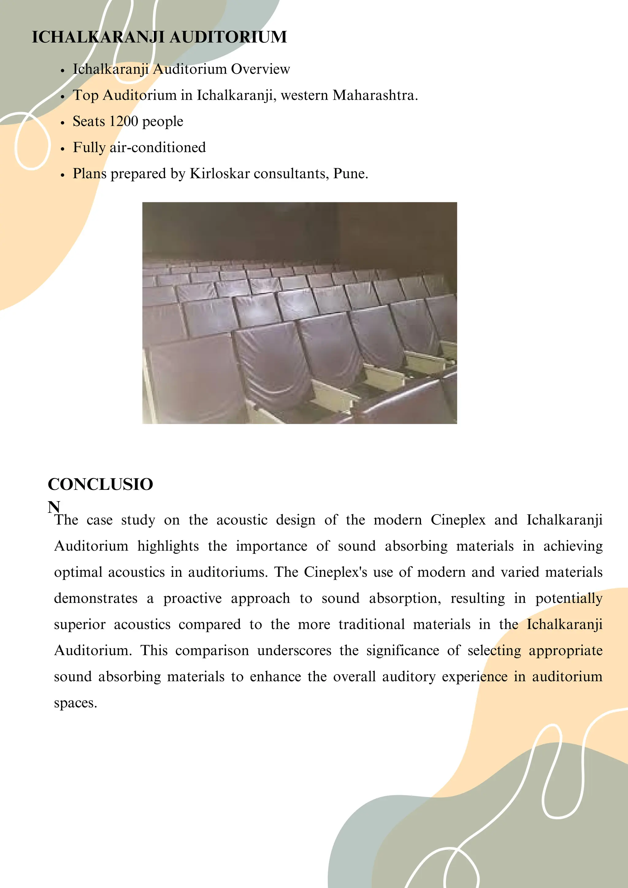 Case Study on good and bad acoustics in auditorium | PDF