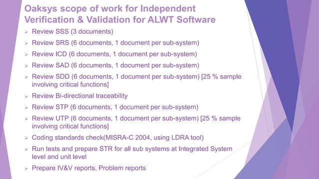 Case Study on Advanced light weight torpedo (Software IV&V).pptx | Computer Software and ...