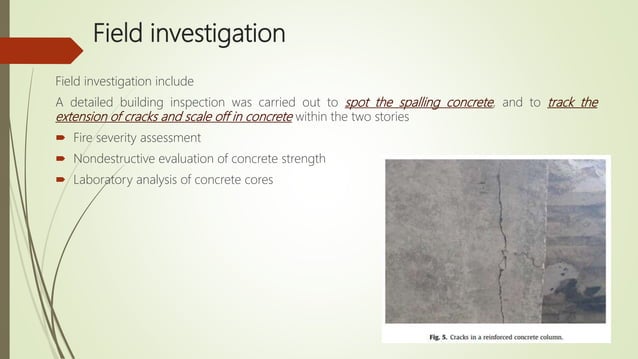 Case study on a fire exposed precast slab | PPT