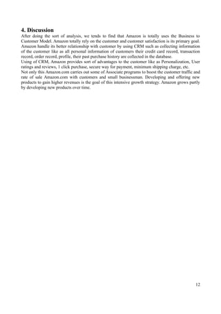 Case study on amazon.com