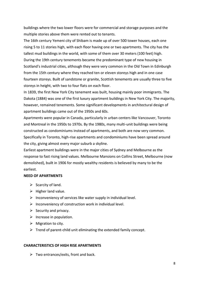 Case study on Apartment | PDF | Civil Engineering Industry | Industries