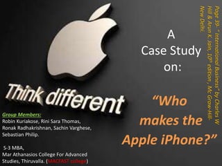 Case study on Apple | PPTX