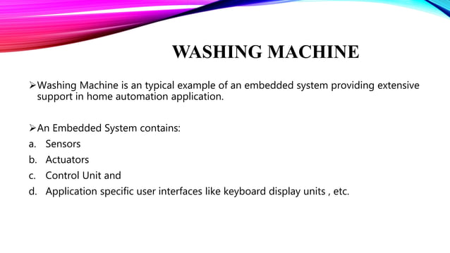 Case study on automatic washing machine based on Internet of Things(IOT ...