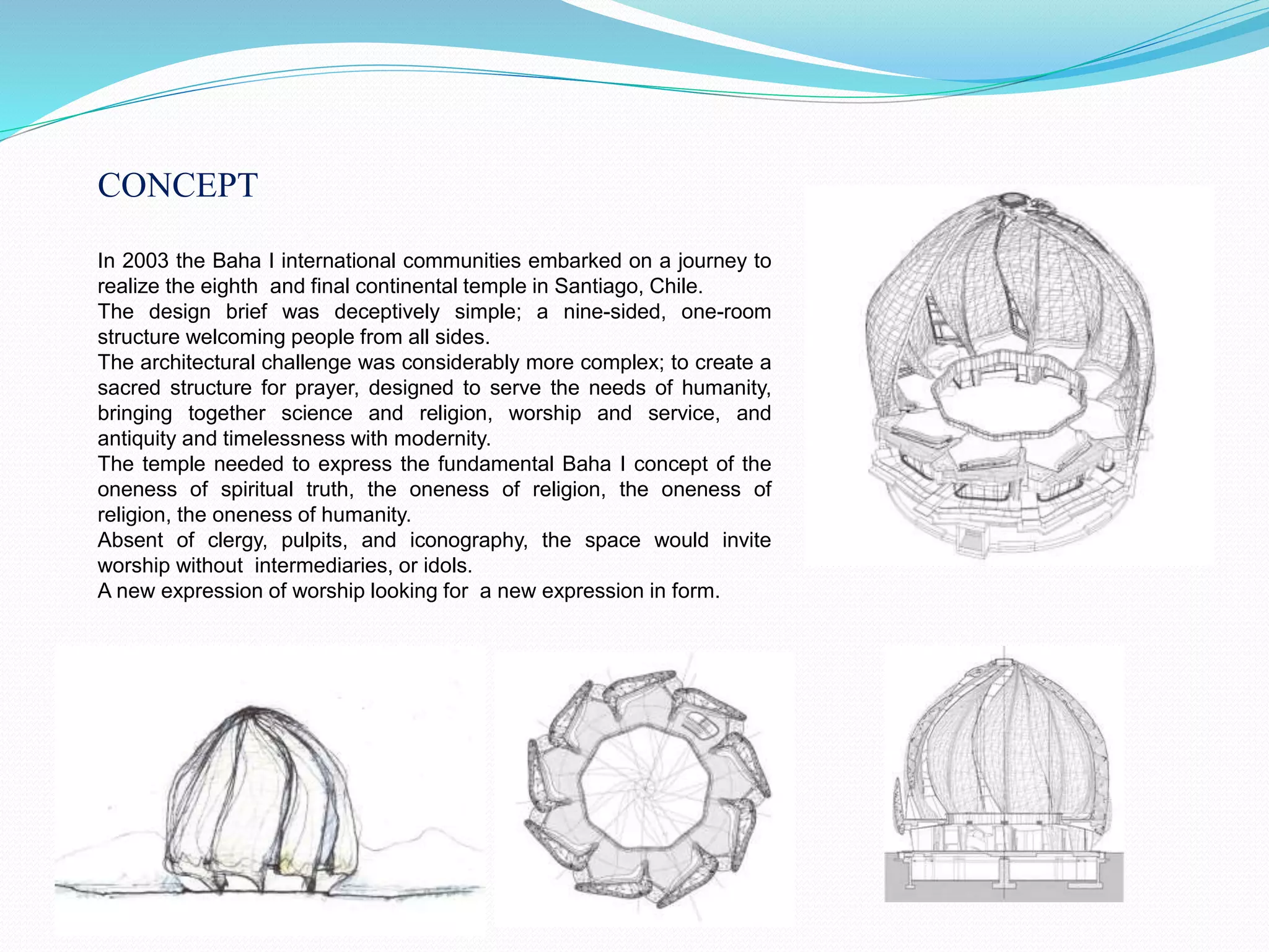 Case study on baha i temple | PPTX