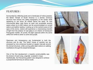 Case study on baha i temple | PPTX