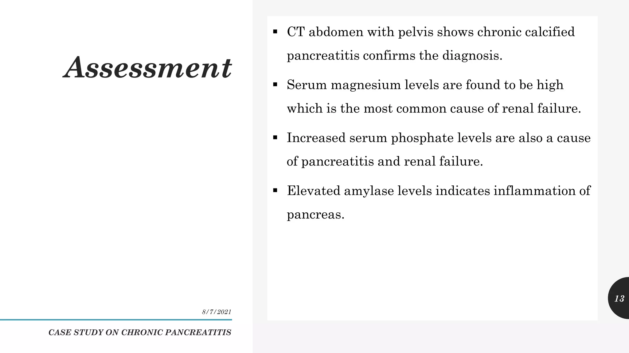Case study on chronic pancreatitis | PDF