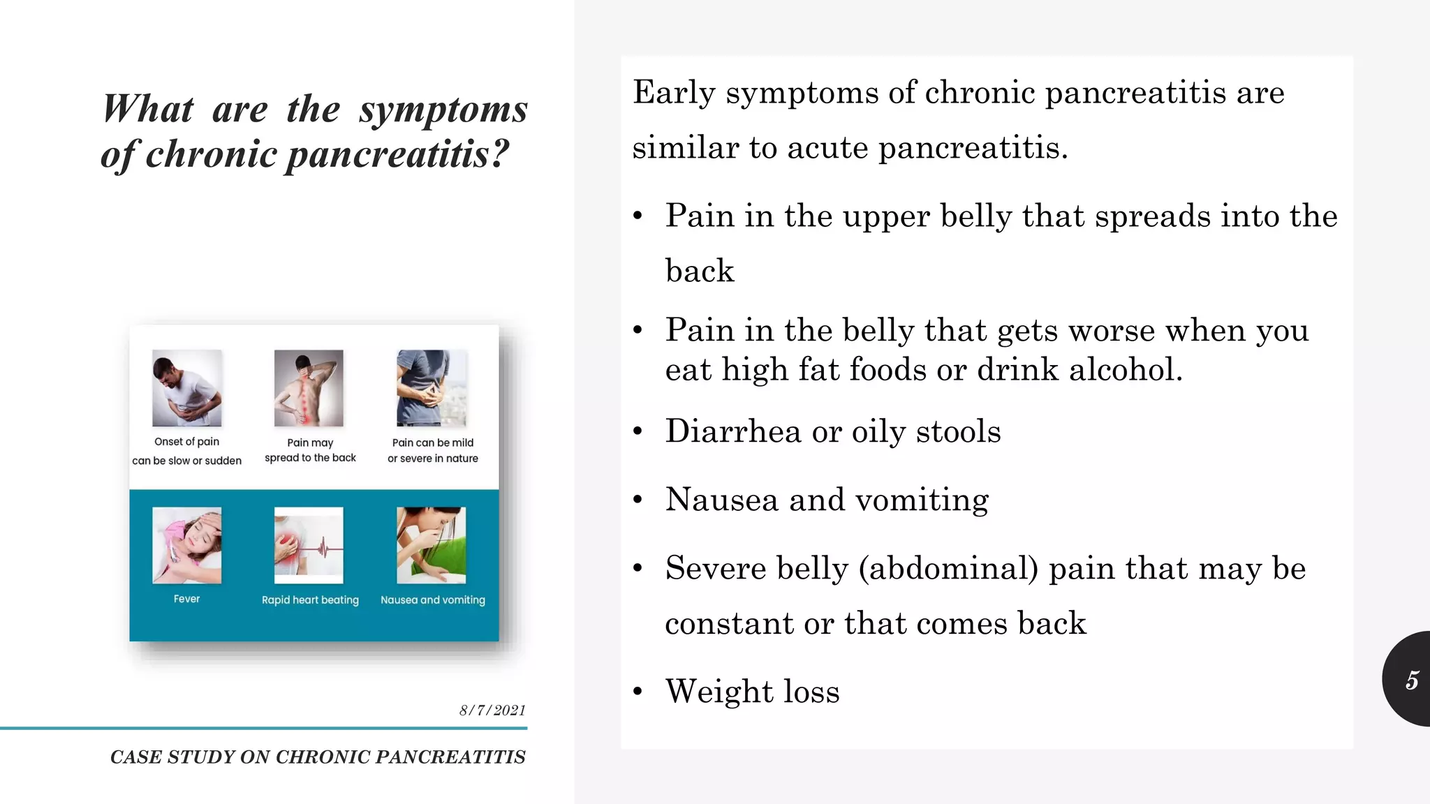 Case study on chronic pancreatitis | PDF