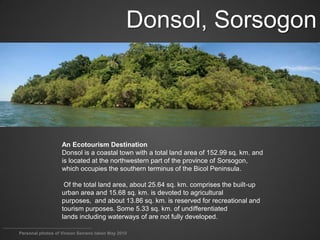 Case study on community based ecotourism activities in donsol, sorsogon ...