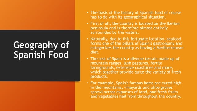 Case study on culinary history of spain & popularity of tapas | PPT