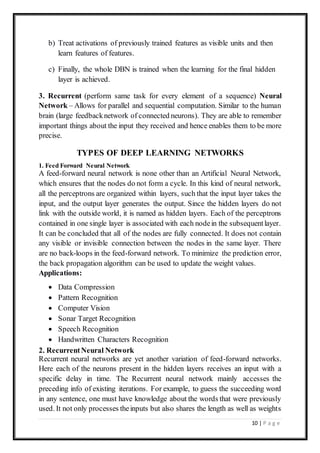 Case study on deep learning | DOCX