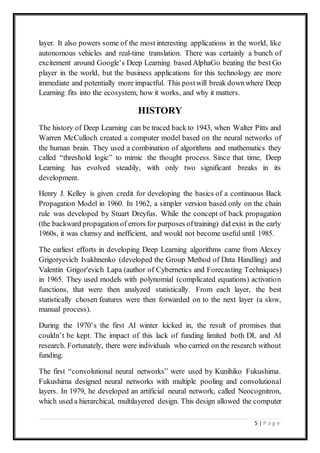 Case study on deep learning | DOCX