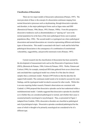 Case Study on Dissociative Identity Disorder Sample | PDF