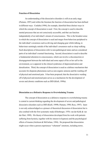 Case Study on Dissociative Identity Disorder Sample | PDF