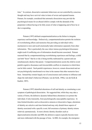 Case Study on Dissociative Identity Disorder Sample | PDF