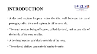 Case Study on Deviated Nasal Septum (DNS) | PPTX