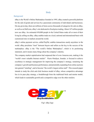 Case study on ebay.com
