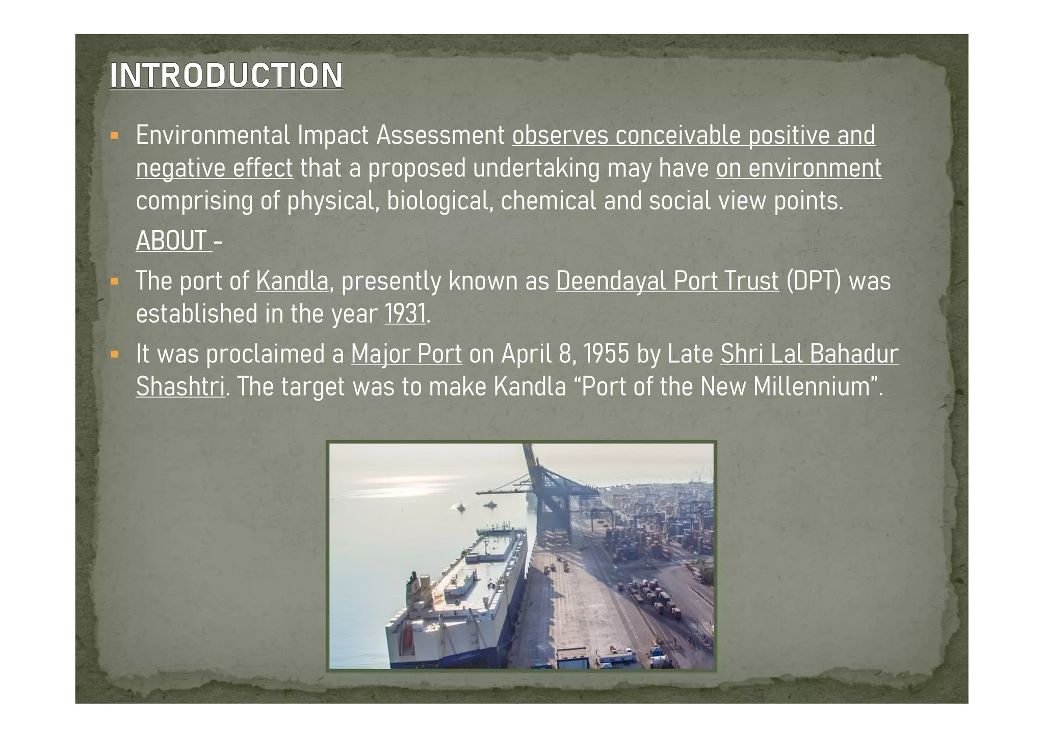 Case study on environment impact assesment | PDF