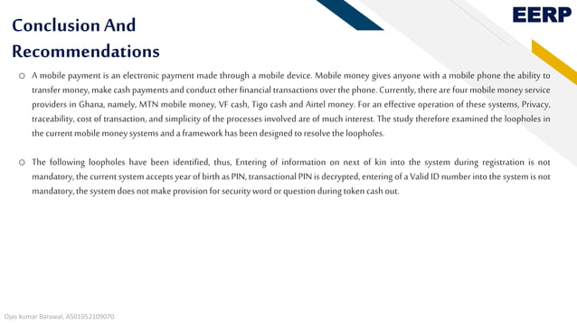 Case study on E-Payments | PPTX