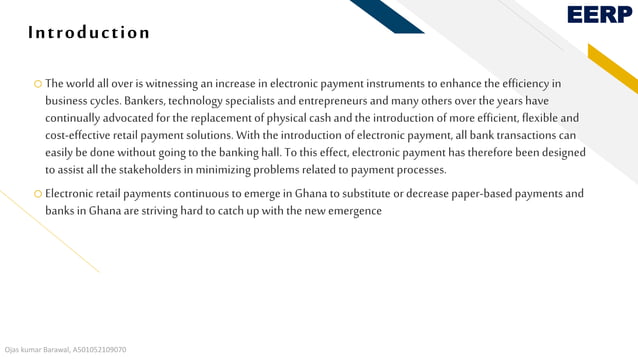 Case study on E-Payments | PPTX