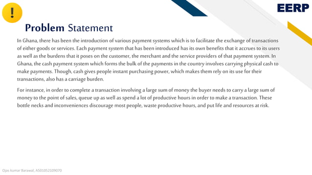 Case study on E-Payments | PPTX