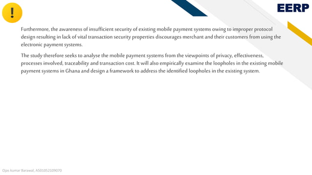Case study on E-Payments | PPTX