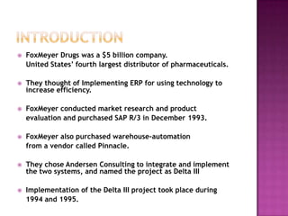 Case study on erp failures | PPTX