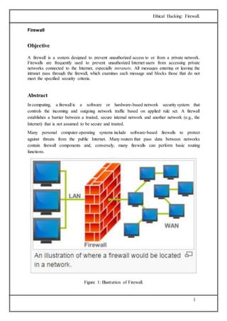 Firewalls | PDF