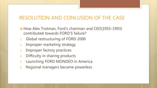 Case study on ford | PPTX