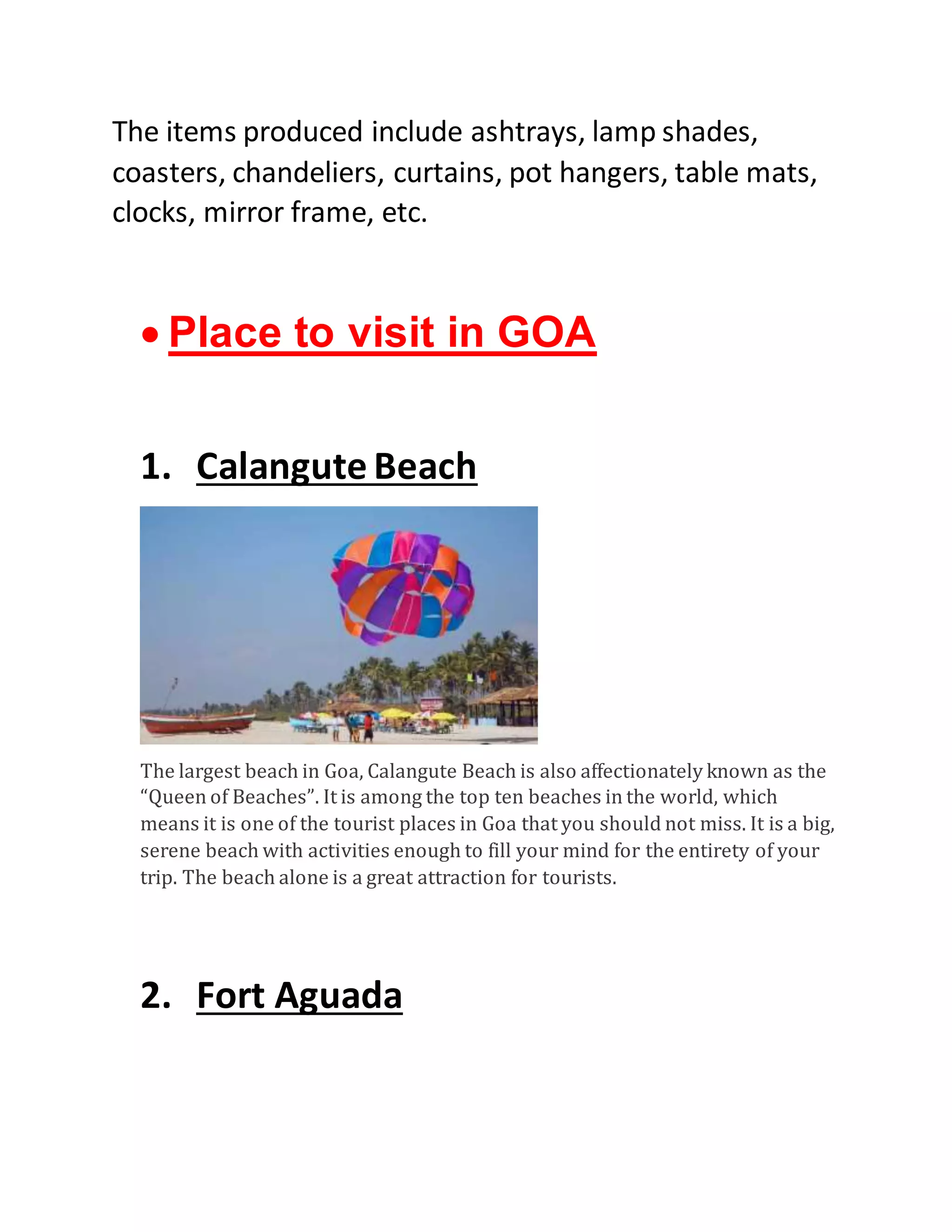 Case study on goa india | DOCX
