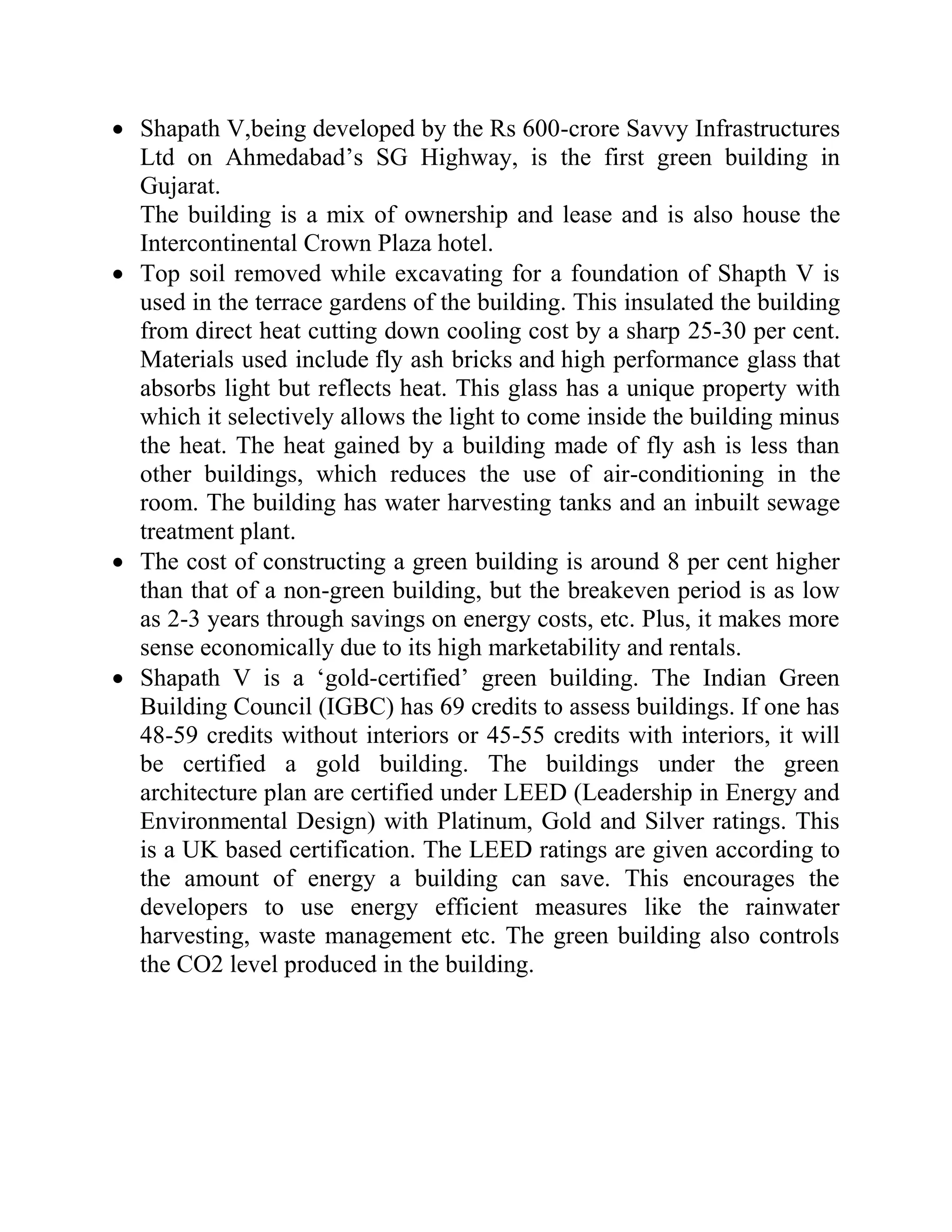 Case study on green building | PDF