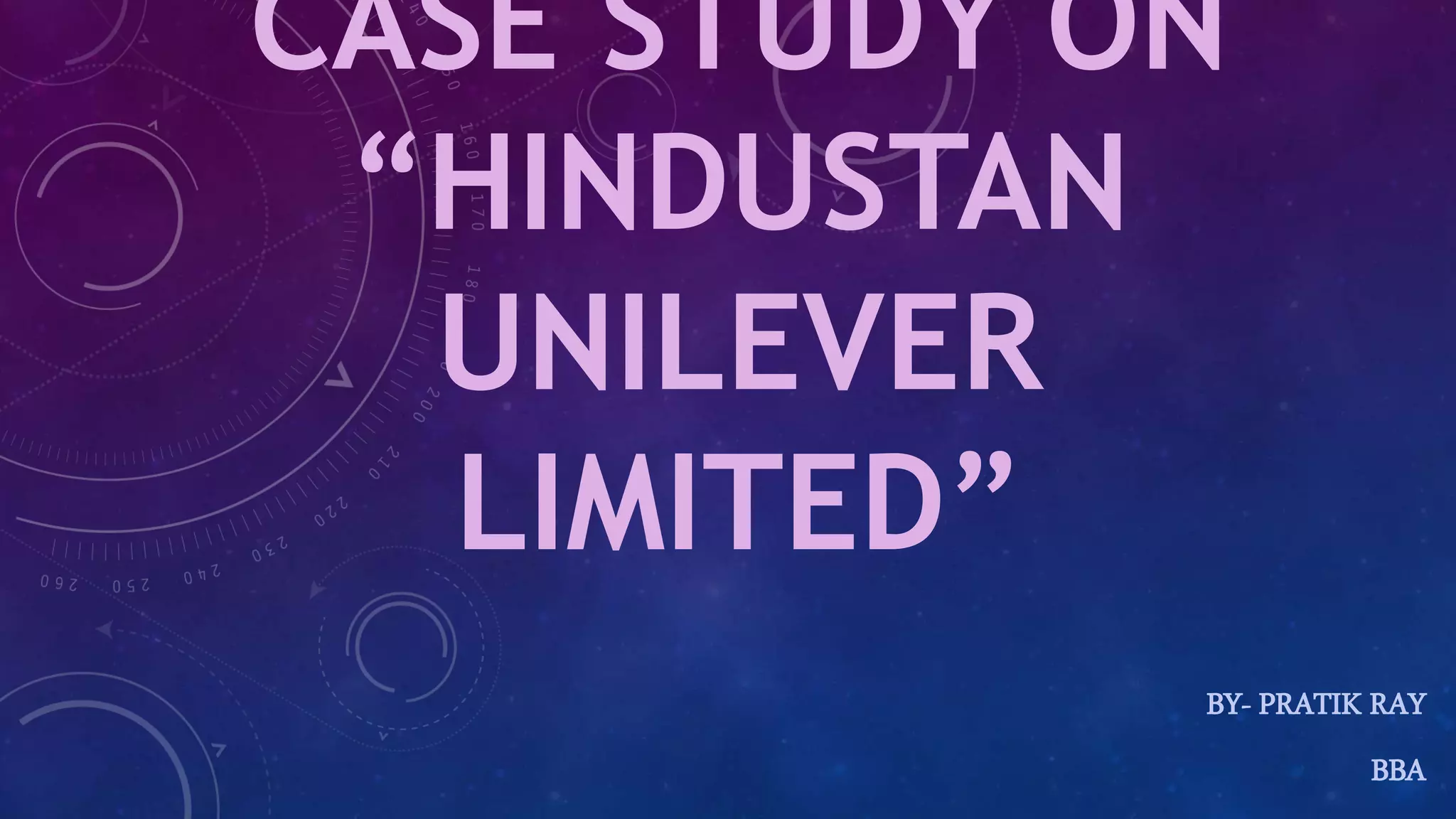 Case study on HUL | PPTX