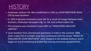 Case study on HUL | PPTX